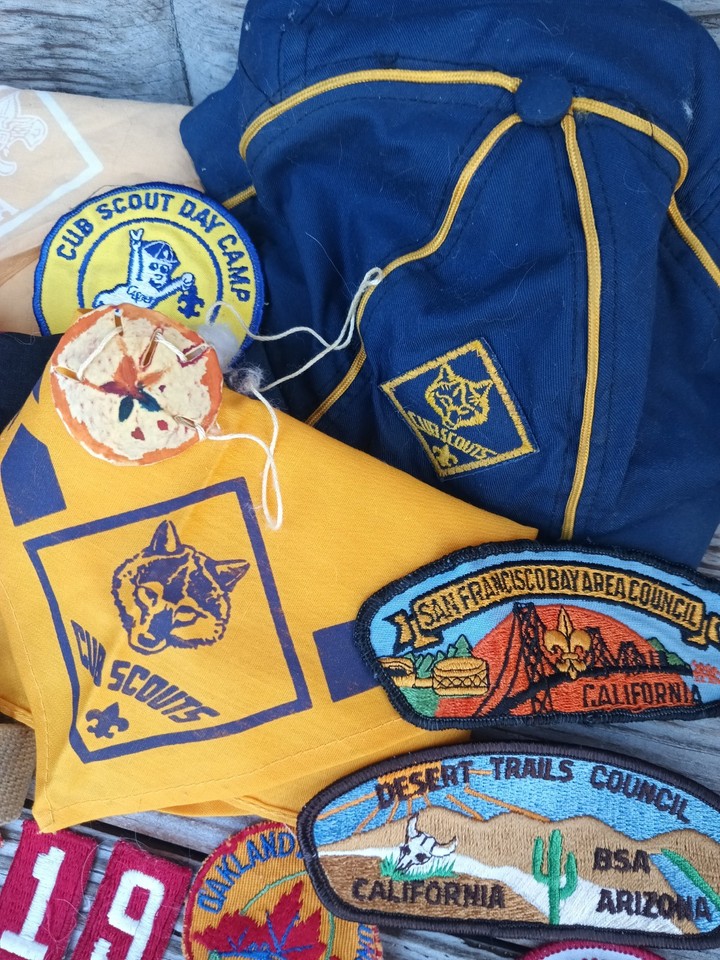 Vintage BSA Boy Scouts Of America Lot Pins Neckerchief Patches Niles Cal 1984 | eBay