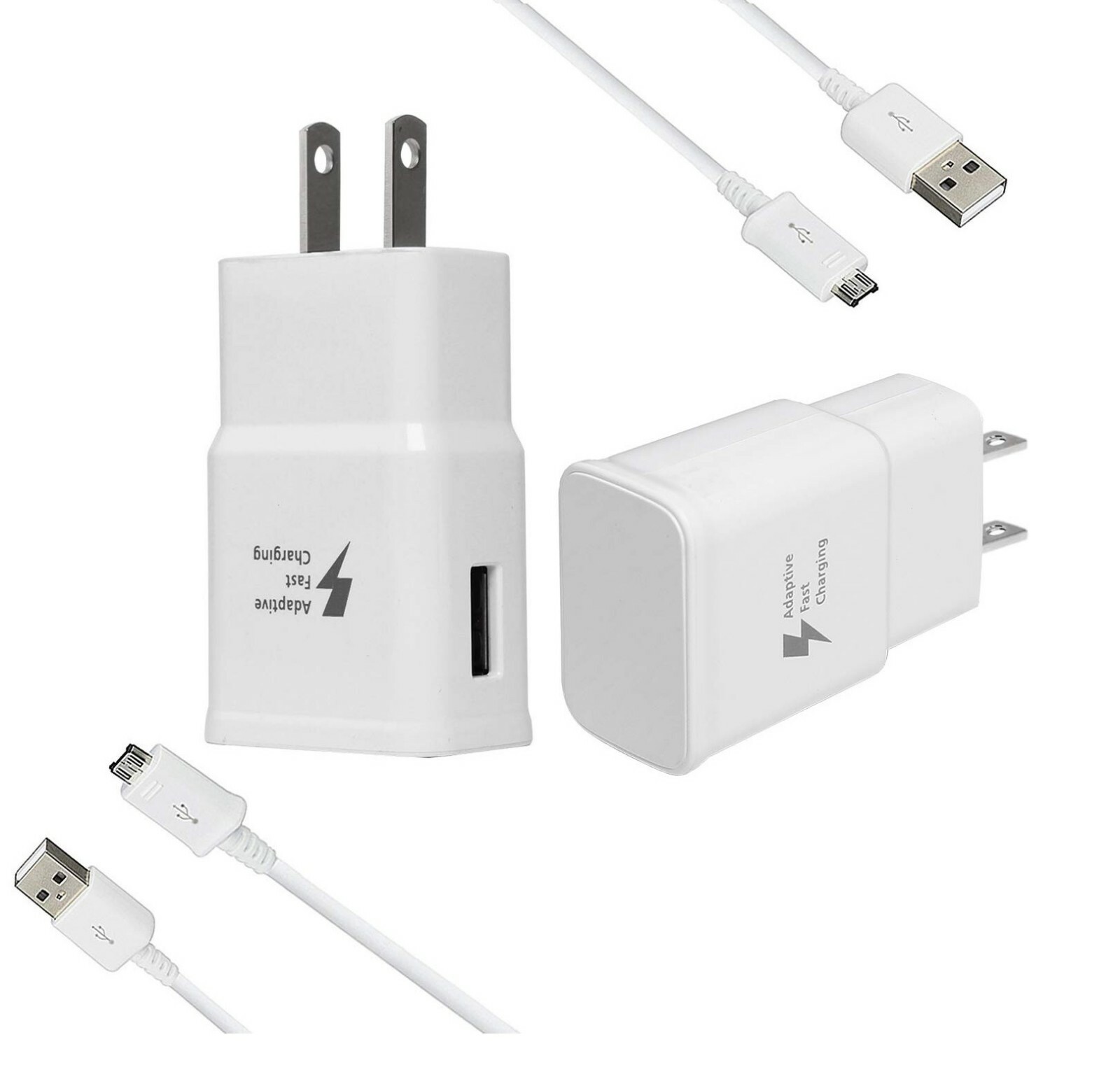 FAST ADAPTIVE WALL CAR ADAPTER MICRO FOR SAMSUNG GALAXY J2 CORE/PURE ...