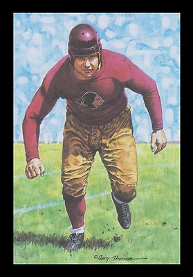 Albert Glen Turk Edwards Goal Line Art Card Washington Redskins | eBay
