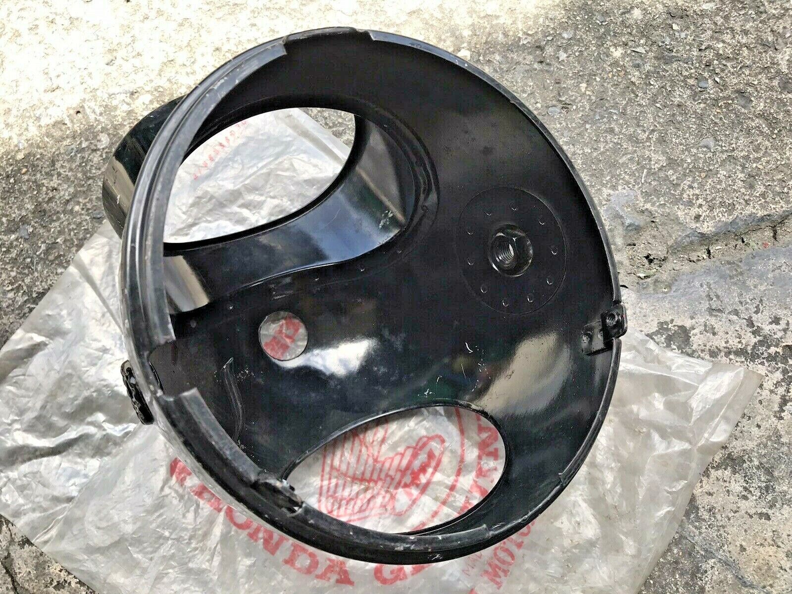 Honda CB450 CB450K0 Black Bomber Headlight Case Black NOS Genuine 61301 ...