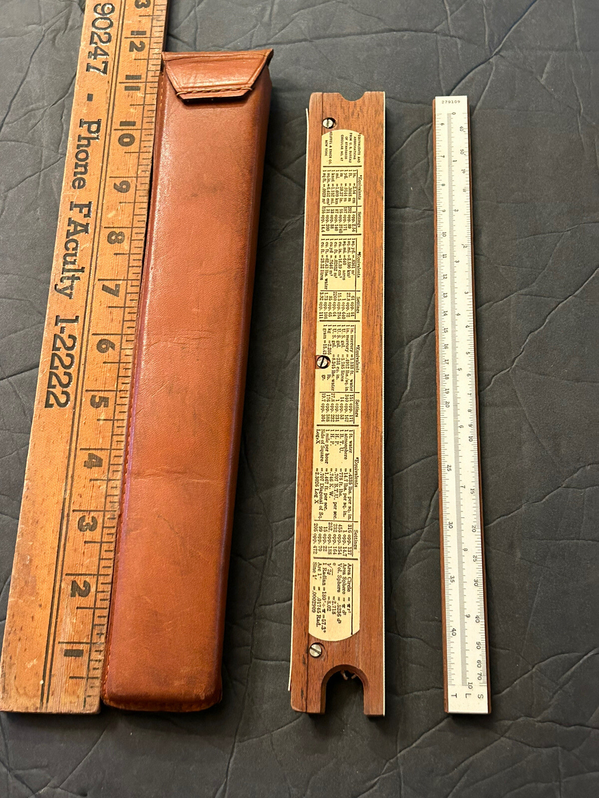 Vintage Keuffel & Esser Co New York Slide Rule Ruler 1900 4053-3 ...