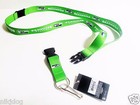 Seattle Seahawks Green Lanyard Detachable Keychain Badge Holder NFL ...