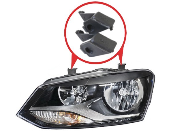 HEADLAMP HEADLIGHT BRACKET TAB REPAIR KIT FRONT LEFT FOR VW POLO 6R V 5 ...