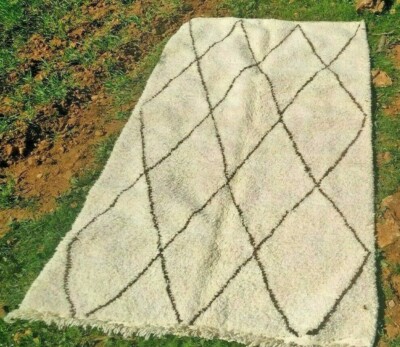 Area Rugs 8x5 feet Hand Woven ,berber rug Beni ourain rugs FREE ...