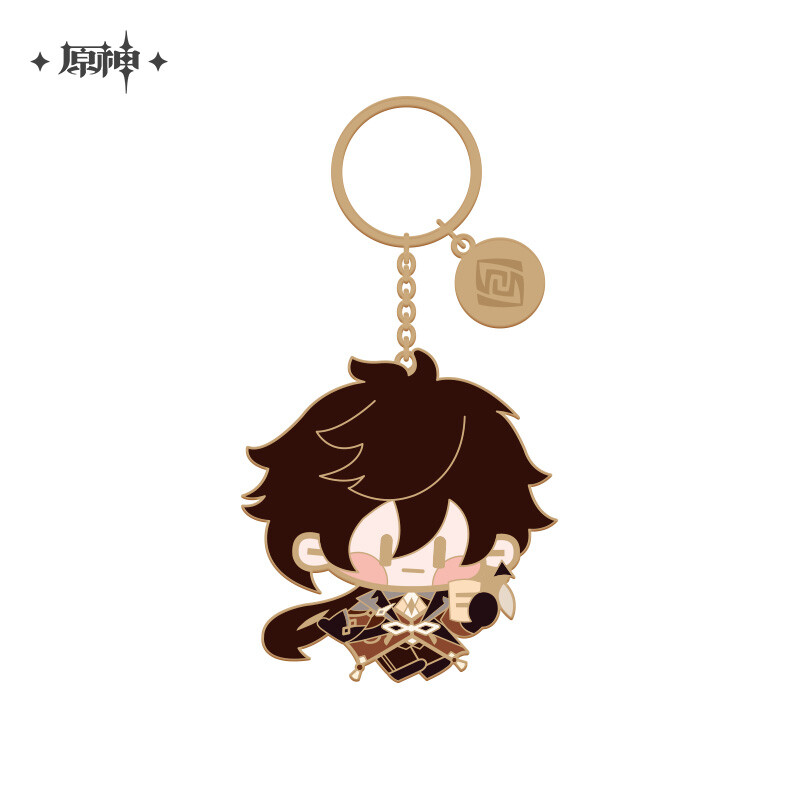 miHoYo OFFICIAL Genshin Impact Venti Chibi Metal Enamel Keychain ...
