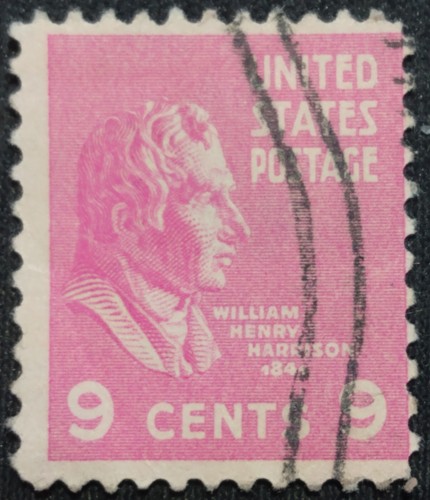 1938 US🇺🇸William Henry Harrison 9c Stamp Sc#814 FREE2Ship w/Tracking ...
