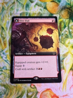Dire Flail (Extended Art) MTG: LCI *Pack Fresh* | eBay