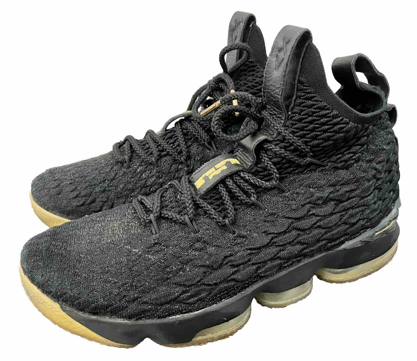 Nike LeBron 15 XV Metallic Gold/Black Mens Basketball… - Gem