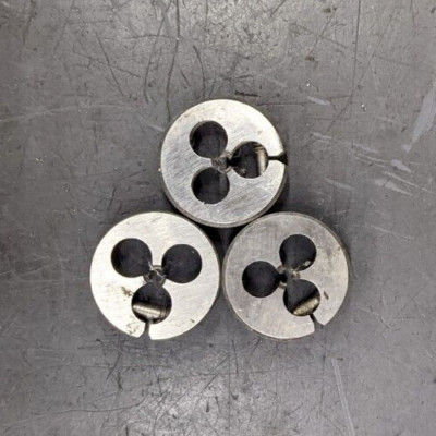 3 Round Dies 2-56 UNC CS 13/16" OD Screw Adjusting Adjustable Die ...