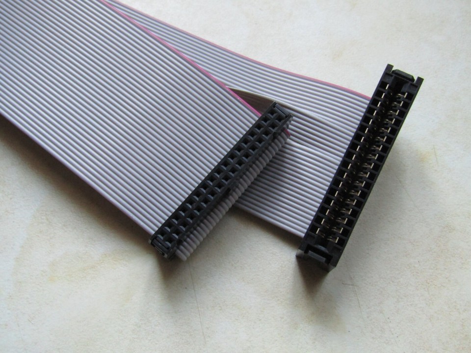 NEW Floppy disk drive FDD data cables 3.5 5.25 TWISTED 15 25 45 60 75 ...