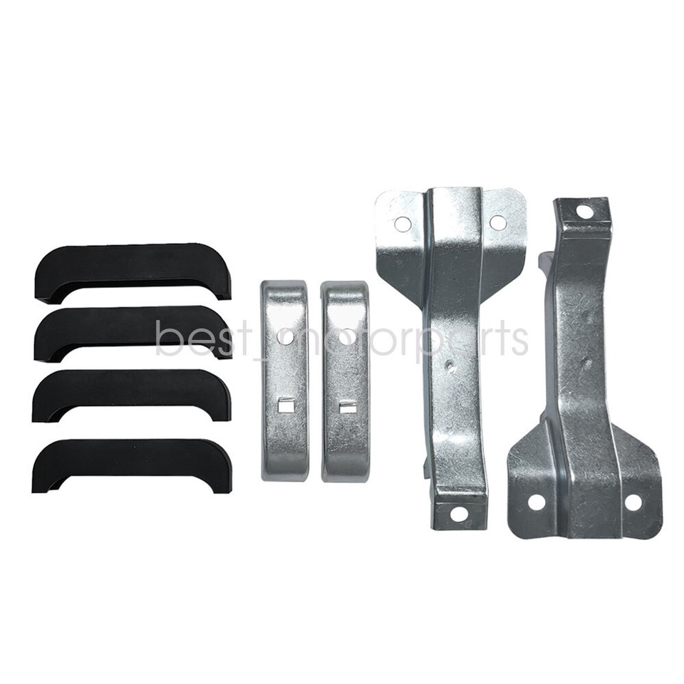 2 Upper & 2 Lower Radiator Support Brackets Rubber For 1967-1972 Chevy ...