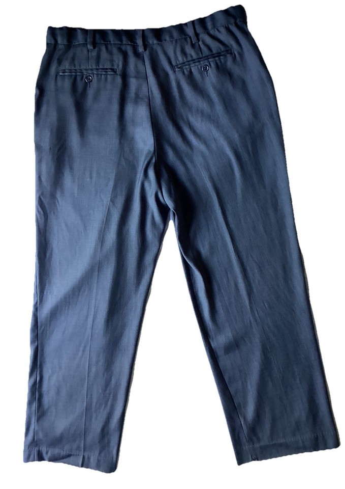 David Taylor Collection Gray Pants Men’s 38x30 Expandable Waistband ...