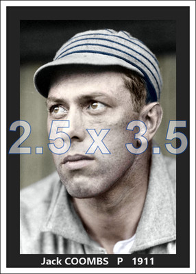 Jack Coombs - 1911 Philadelphia Athletics - choose a size - colorized ...