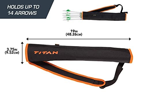 Allen Company Youth Archery Back Quiver Orange Black Holds 14 Arrows | eBay