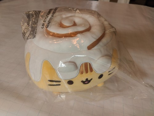 Gund NEW PUSHEEN CINNAMON ROLL SQUISHEEN Plush Snackable 12-Inch Cat ...