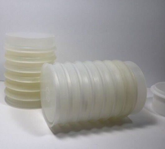 Vintage Tupperware Hamburger Patty Storage Set #882 15 Keepers and Ring ...