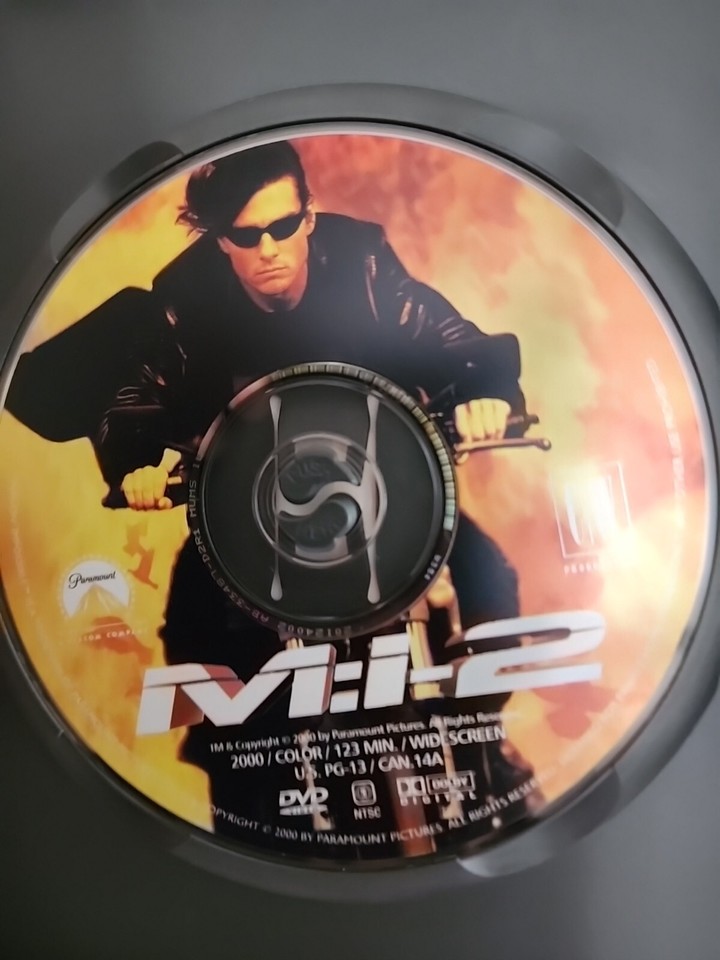 Mission Impossible 2 DVD 2000 Tom Cruise Widescreen Collection FREE ...