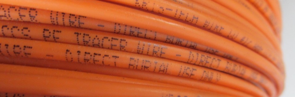 2500ft SPOOL KRIS-TECH 12-AWG DIRECT BURIAL TRACER WIRE ORANGE SOLID ...