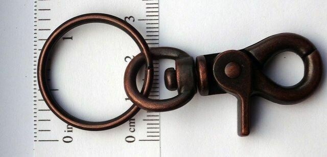 1 each Heavy Duty Lobster Trigger Claw Scissor Clasp w/ Key Ring ...