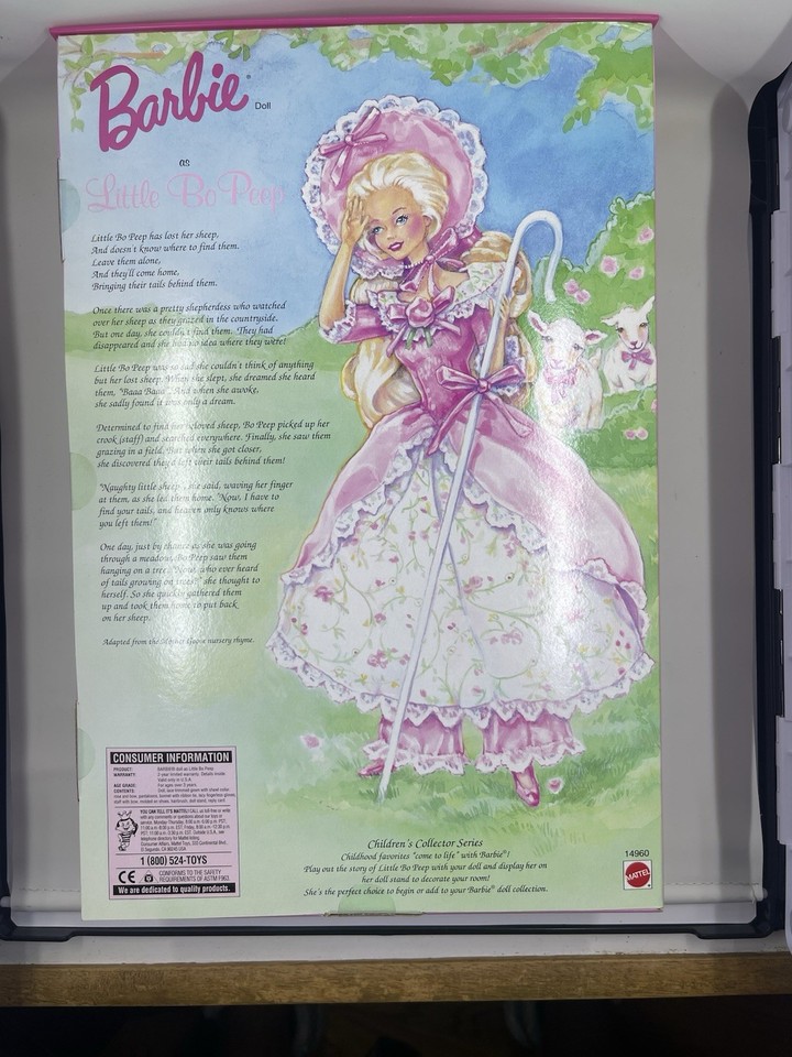 Little Bo Peep Barbie Doll 1995 Mattel 14960 NRFB NIB | eBay