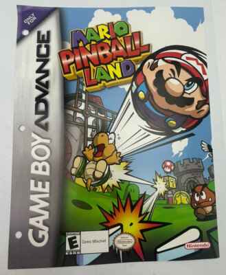 2004 Mario Pinball Land Gameboy Advance 3-Hole Promo Press Ad Wall Art ...
