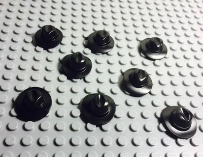 Lego 8 Black Fedora Hat / City Mini Figures Headgear Accessory Parts | eBay
