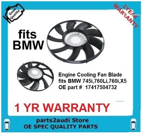 Engine Cooling Fan Blade FITS BMW 745Li, 745i, 760Li, 760i, X5 oe ...