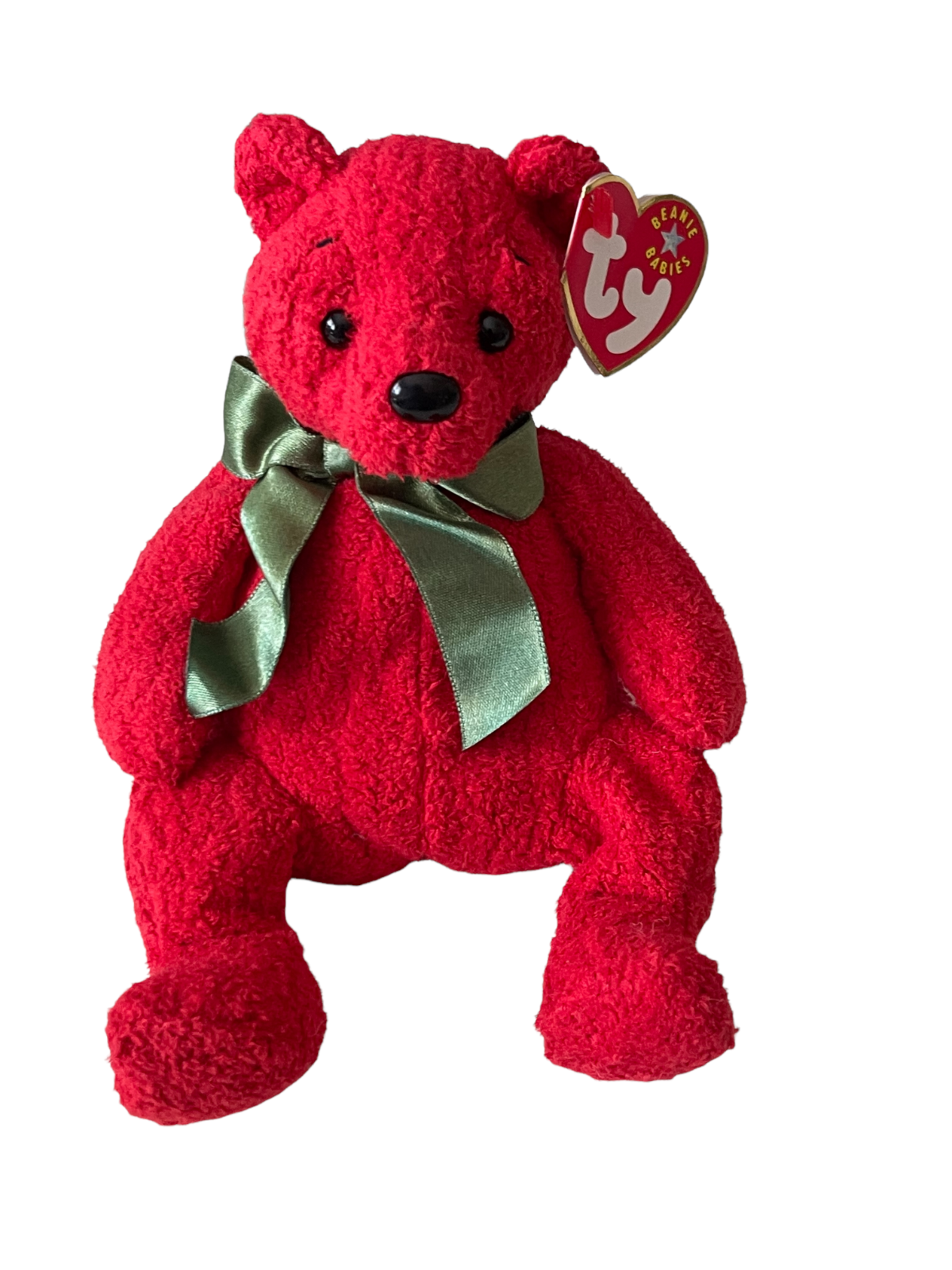 NEW TY Beanie Babies Baby Plush Stuffed Animal Mistletoe Red Christmas ...