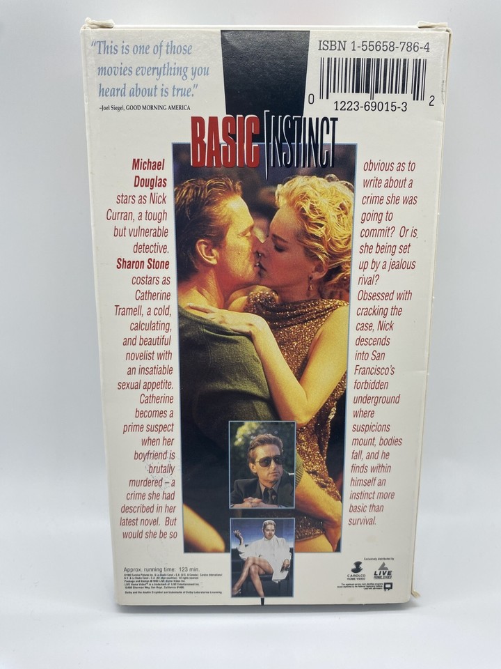 Basic Instinct (VHS, 1992) 12236901532| eBay