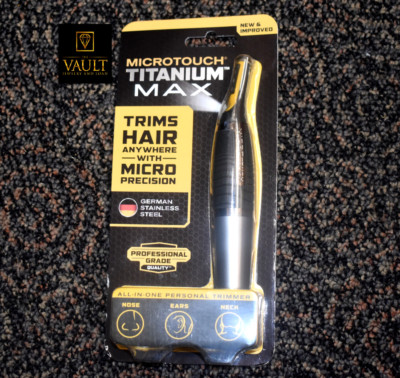 Micro Touch Titanium MAX All in One Personal Trimmer Nose Ears Neck New ...