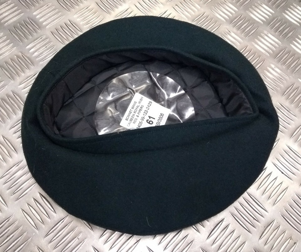 Caubeen Royal Irish Rangers Regiment & Pipers Bonnet British Pattern No ...