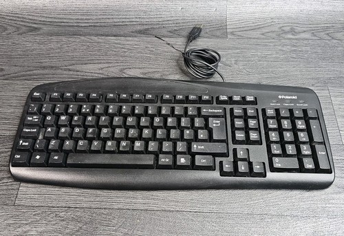 Polaroid HK2026 Wired USB Keyboard – Full Size with Number Pad – Black ...