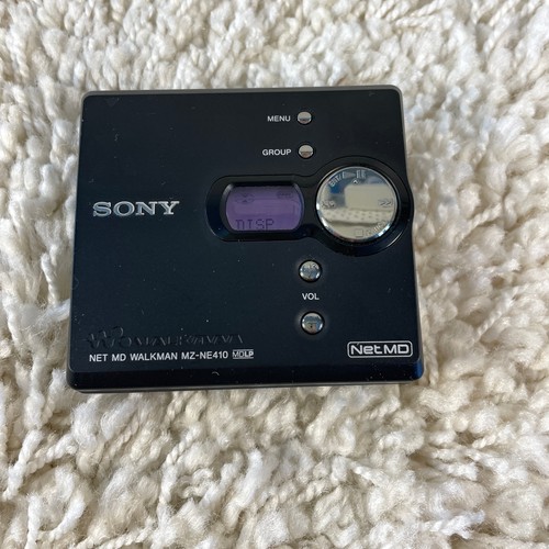 Sony Net MD Walkman MZ-NE410 MDLP Black MiniDisc Player | eBay