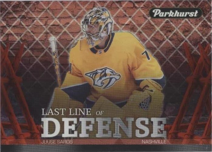 2023-24 Upper Deck Parkhurst - Last Line of Defense Juuse Saros #LD-16 ...