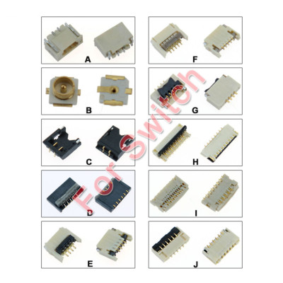 FPC Connectors for Nintendo Switch Button LCD Joy Con Game Console ...