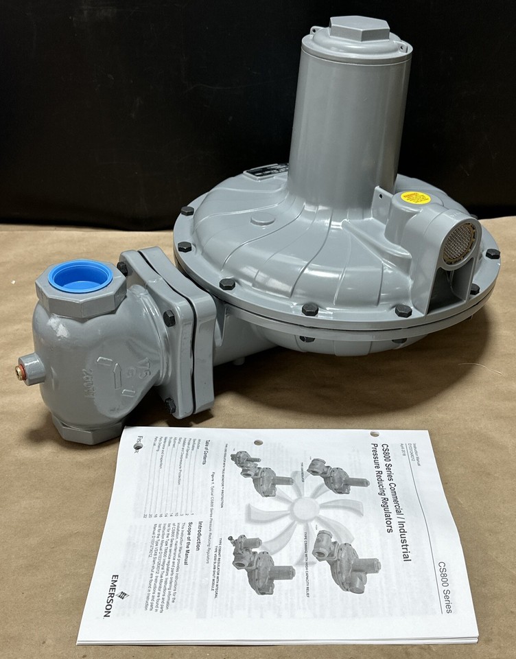 NEW Emerson Fisher CS800 CS820IR Pressure Reducing Regulator Warranty ...