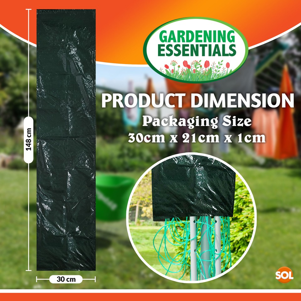 Rotary Washing Line Cover Heavy Duty Waterproof Garden Parasol For ...