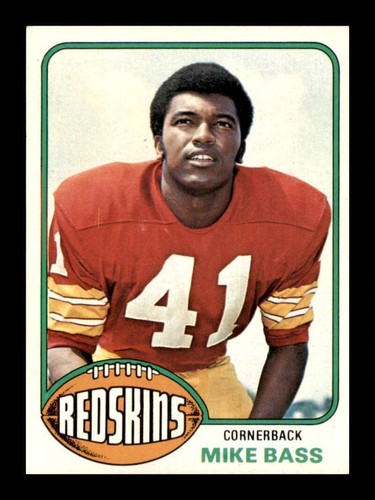 1976 Topps Mike Bass #409 Set Break Washington Redskins | eBay