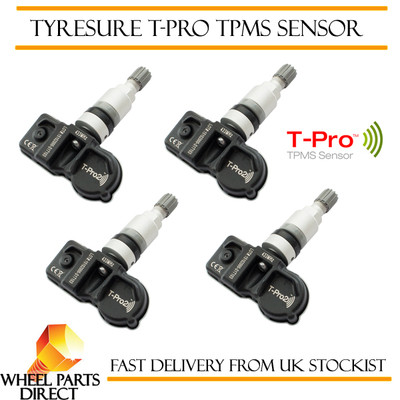 TPMS Sensors (4) TyreSure T-Pro Tyre Pressure Valve for BMW X5 [E70] 07 ...
