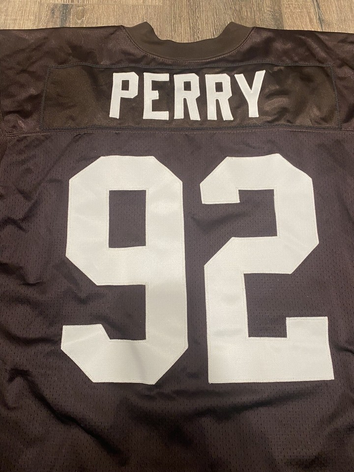Cleveland Browns Michael Dean Perry #92 Authentic Pro Cut Wilson 75th ...