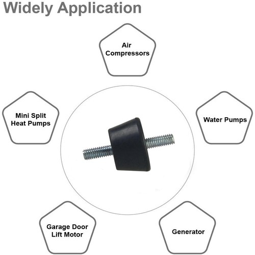 4pcs AG-30 Rubber Shock Anti Vibration Isolator Mounts Bobbin Thread ...