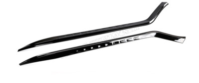 Black Front Hood Bonnet Molding Cover Trim *2 For Toyota Land Cruiser ...