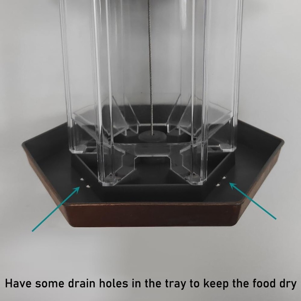 Outdoor Garden Yard Hanging Wild Bird Feeder with Squirrel Proof ...