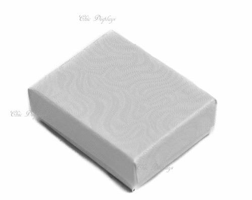 White Swirl Cotton Filled Gift Boxes Jewelry Cardboard Box Lots of 20 ...