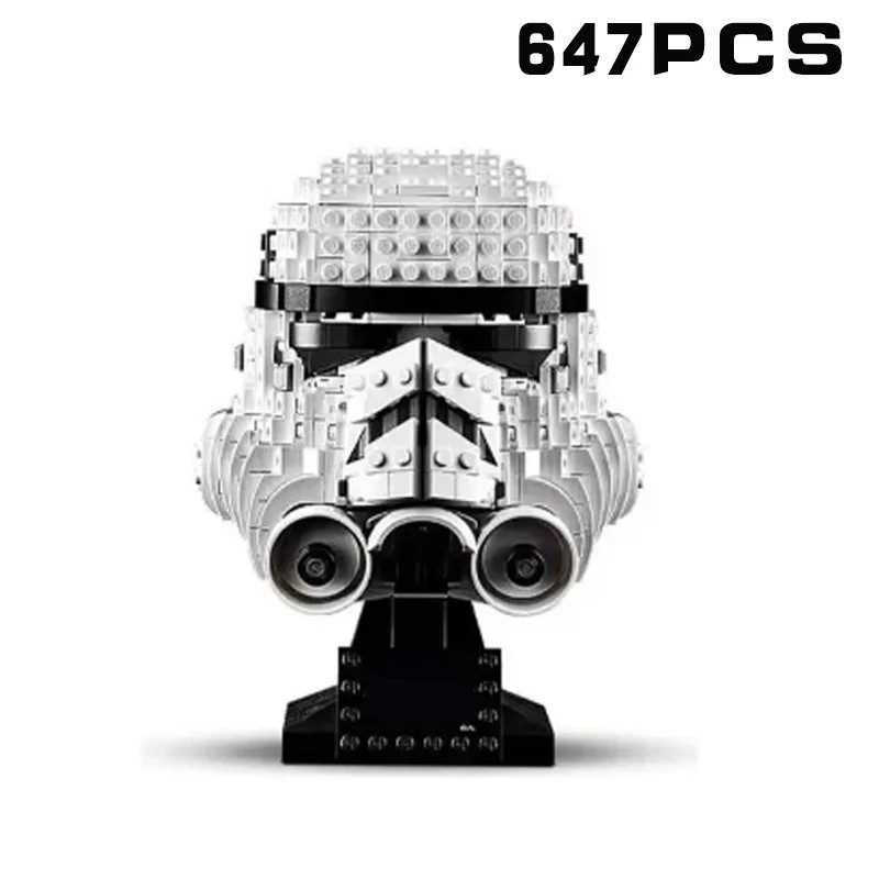 New TIE Fighter White Pilot Helmet MOC 75274 Spaceship Model Building ...