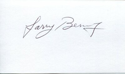 Larry Benz Cleveland Browns 1964 NFL Champ Northwestern Wildcat Signed ...