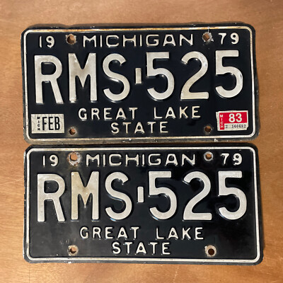 1979 1983 Michigan License Plate # RMS-525 | eBay