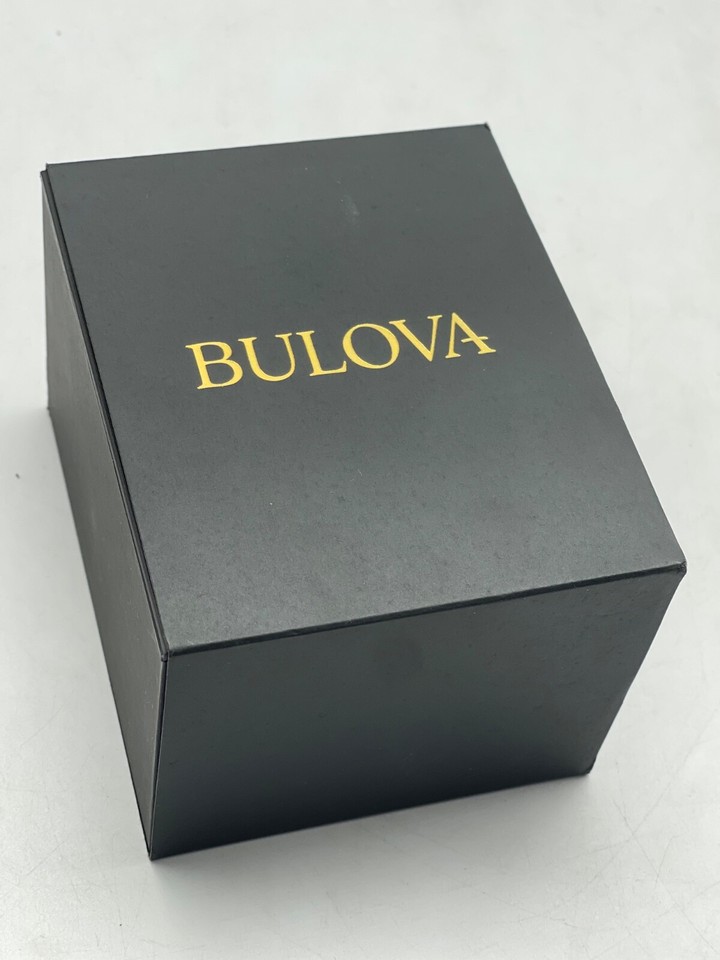 $395 Classic Bulova Chronograph Two Tone GOLD-Stainless Steel Bracelet ...