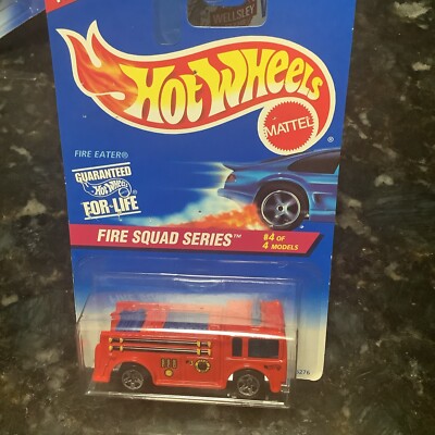 Hot Wheels FIRE EATER - 1996 Fire Squad #427 - Red, 5-Spoke Wheels ...
