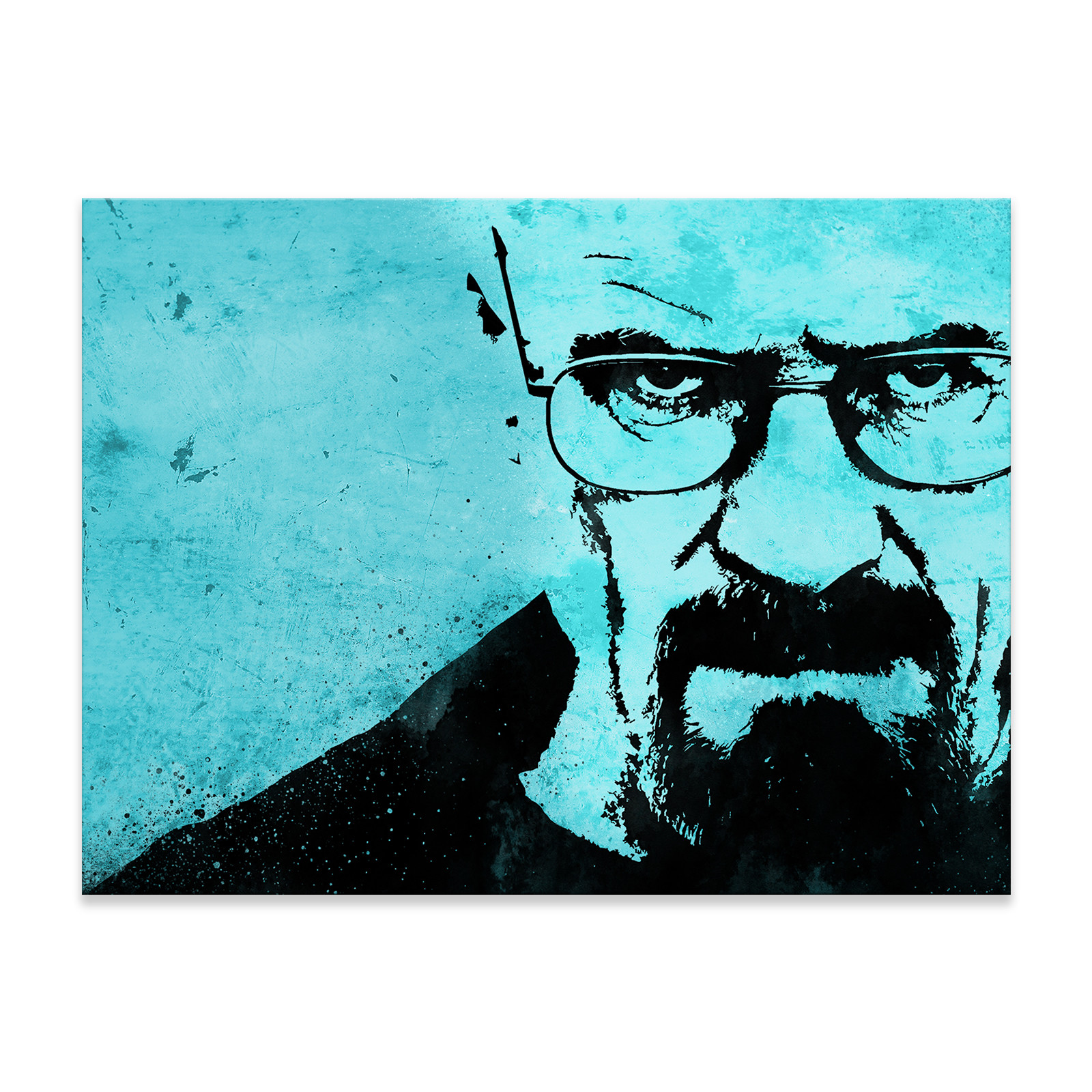 Kunstdruck auf Leinwand - Breaking Bad (blue) (div.Größen) - Street Art ...